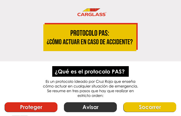 Protocolo PAS, cómo actuar en caso de accidente - Blog Carglass